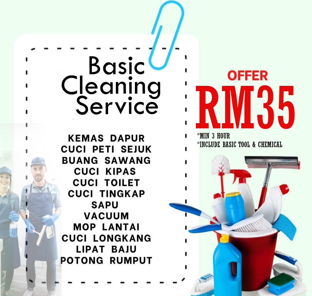 Cuci Rumah, Airbnb, Homestay, office Basic Cleaning, Services, Home ...
