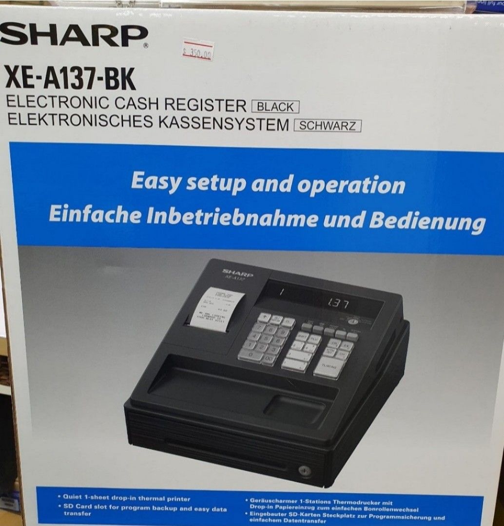 SHARP XE-A137 Cash register, Computers & Tech, Office & Business Technology on Carousell