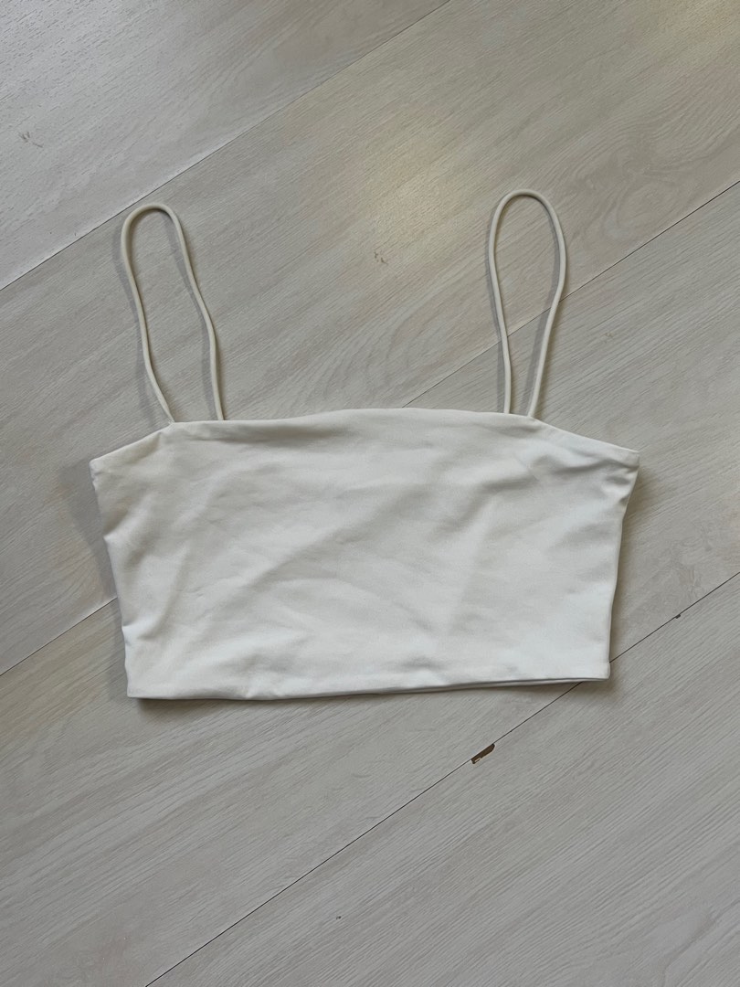 SHEIN Basic white tank, Women's Fashion, Tops, Sleeveless on Carousell