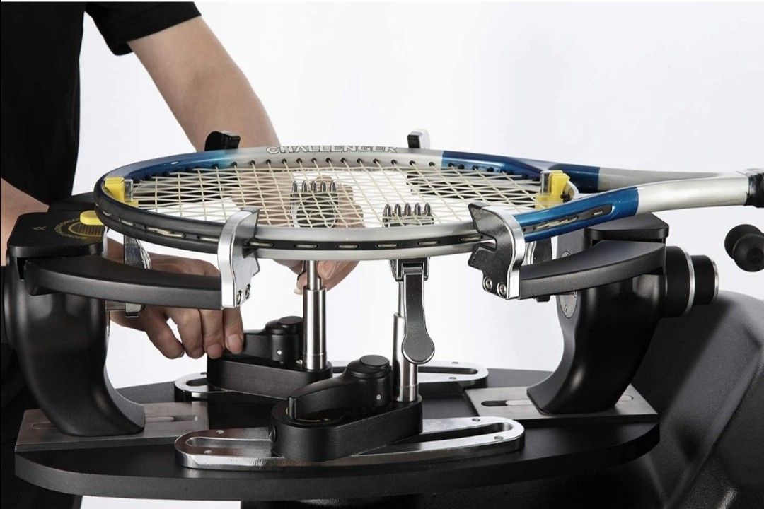 SIBOASI Stringing Machine Tennis Badminton Electronic Standing Racquet String Machine LCD ...