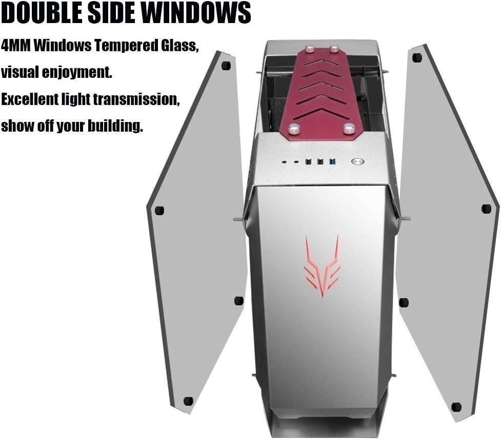 (Silver Fox 5300 ATX/M-ATX/ITX) GOLDEN FIELD , 360mm/120mm Water ...