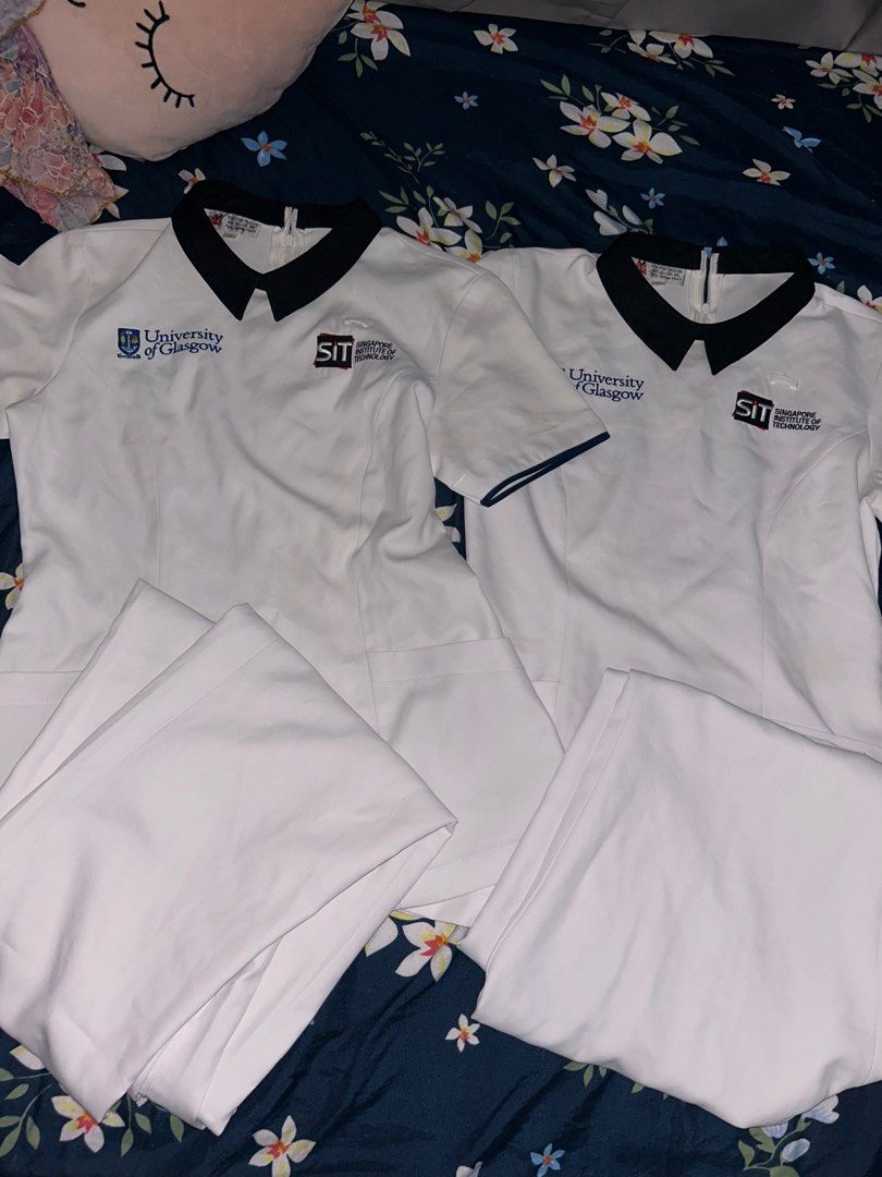 SIT NURSING uniform top and pants set, Women's Fashion, Tops, Blouses ...