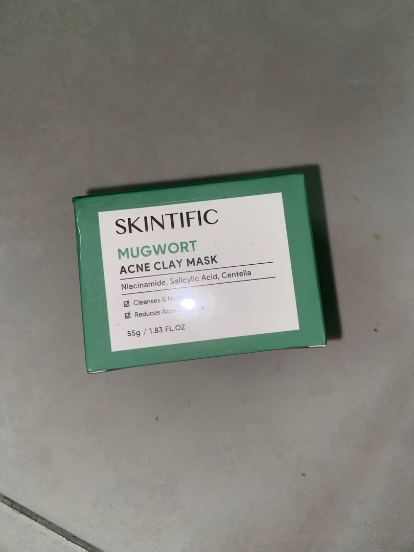 Skintific Mugwort Acne Clay Mask, Beauty & Personal Care, Face, Face ...