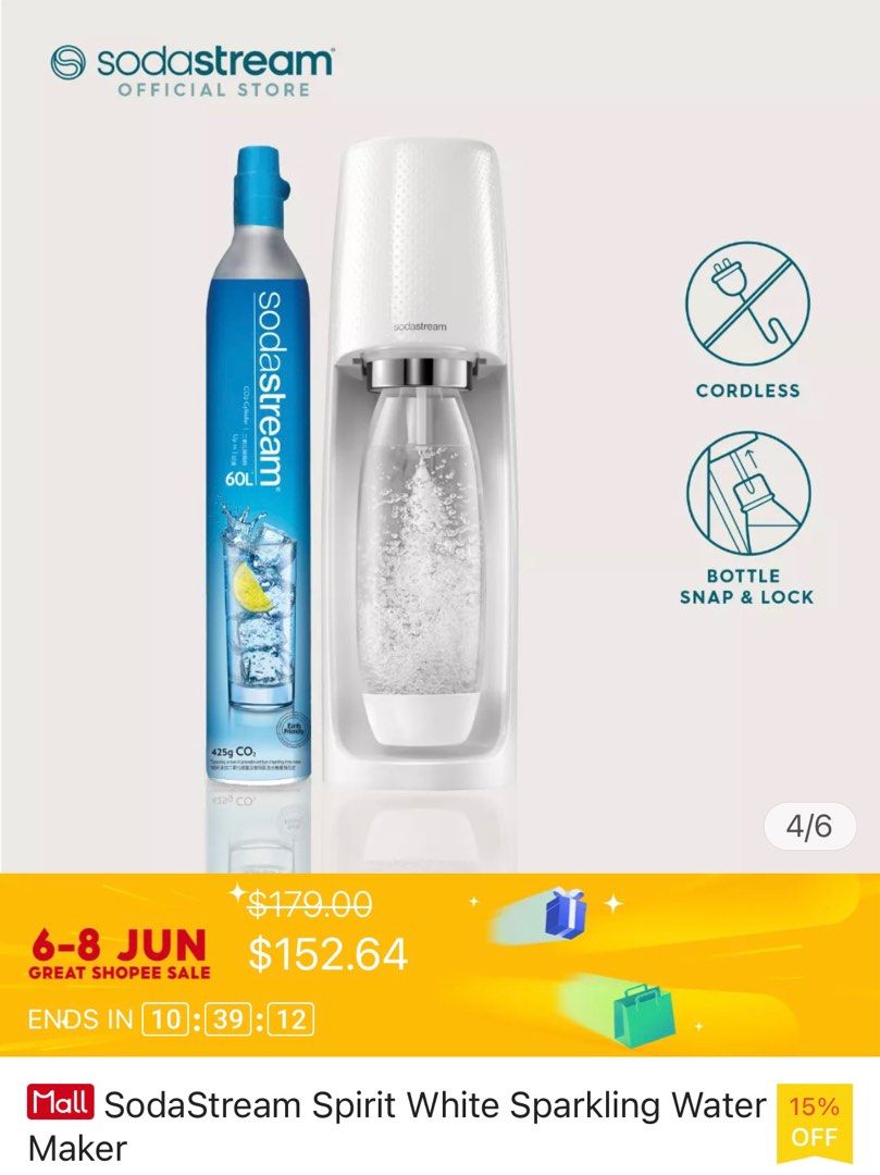 Soda Stream Sparking Water Bundle Bottle Sodastream Dispenser , TV ...