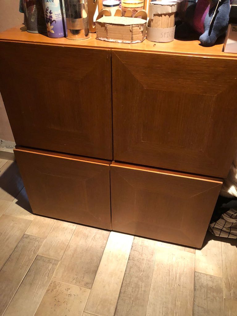 Solid wood stackable cabinet, Furniture & Home Living, Furniture ...