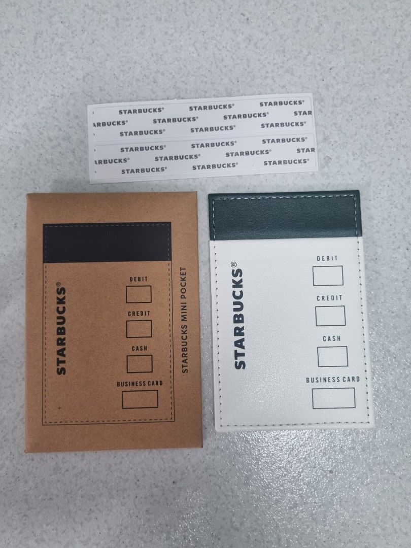 Starbucks Korea attachable mini pocket card holder, Men's Fashion ...