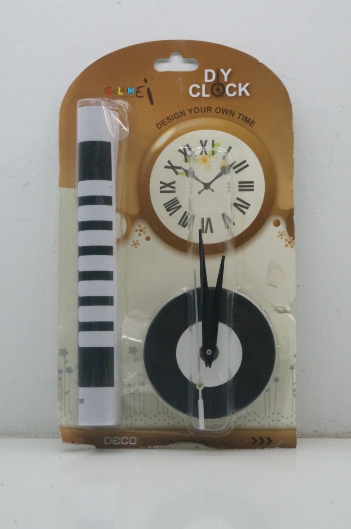 Sticker clock, Furniture & Home Living, Home Decor, Clocks on Carousell
