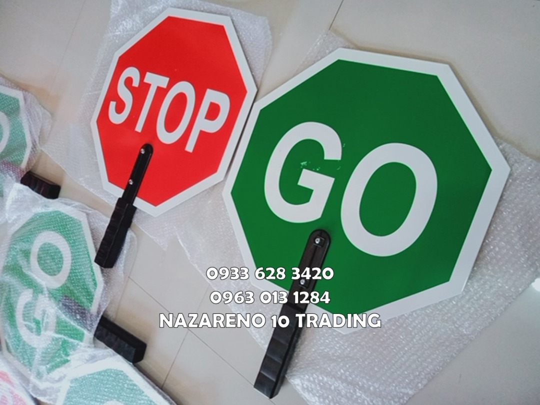 Stop and Go Safety Stop And Go Steel STOP AND GO SIGN, Furniture & Home ...