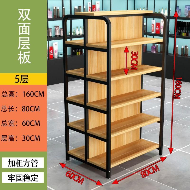 Supermarket Shelf Display Rack Multi-Layer Convenience Store Steel Wood ...