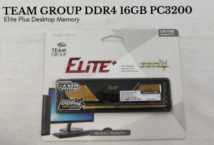 TEAM GROUP DDR4 16GB PC3200 Elite Plus Desktop Memory on Carousell