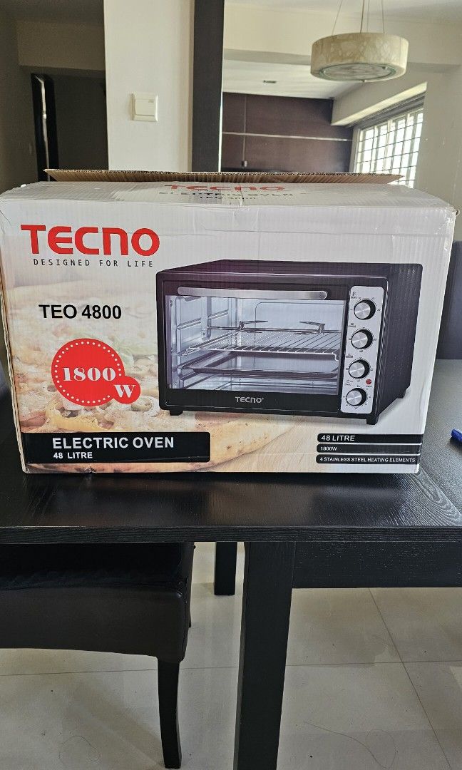 Tecno 48L Electric Oven 1800W, TV & Home Appliances, Kitchen Appliances ...