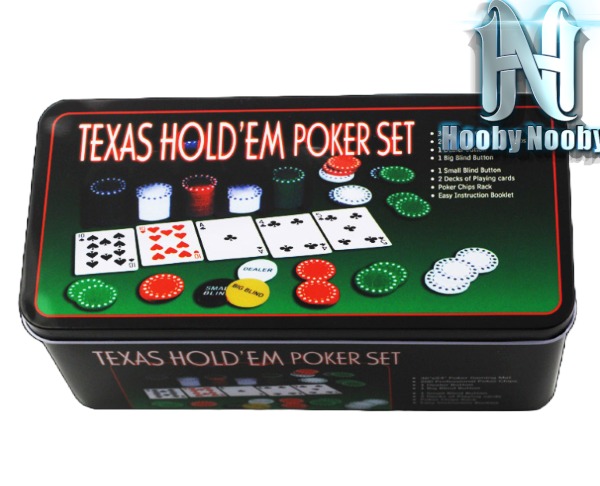 Texas Poker Set Tin Box, Hobbies & Toys, Toys & Games on Carousell
