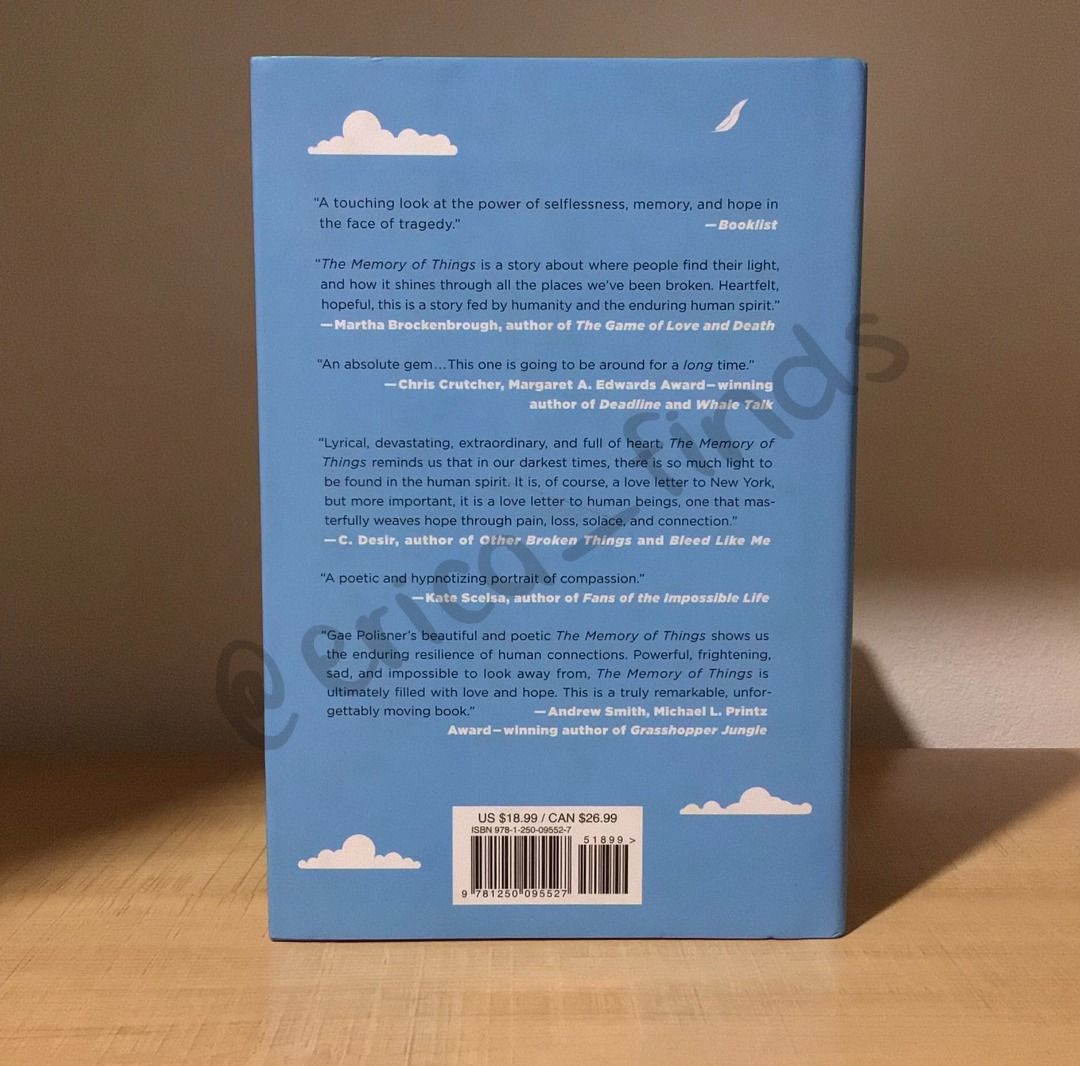 The Memory Of Things by Gae Polisner (Young Adult Fiction Pre-Loved ...