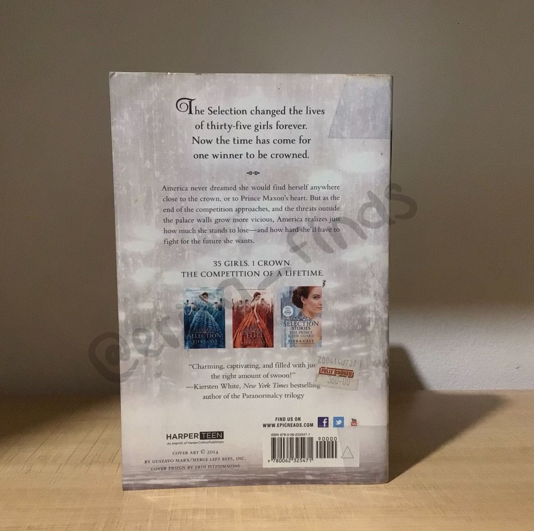 The Selection Series #3: The One by Kierra Cass (Young Adult Fiction ...
