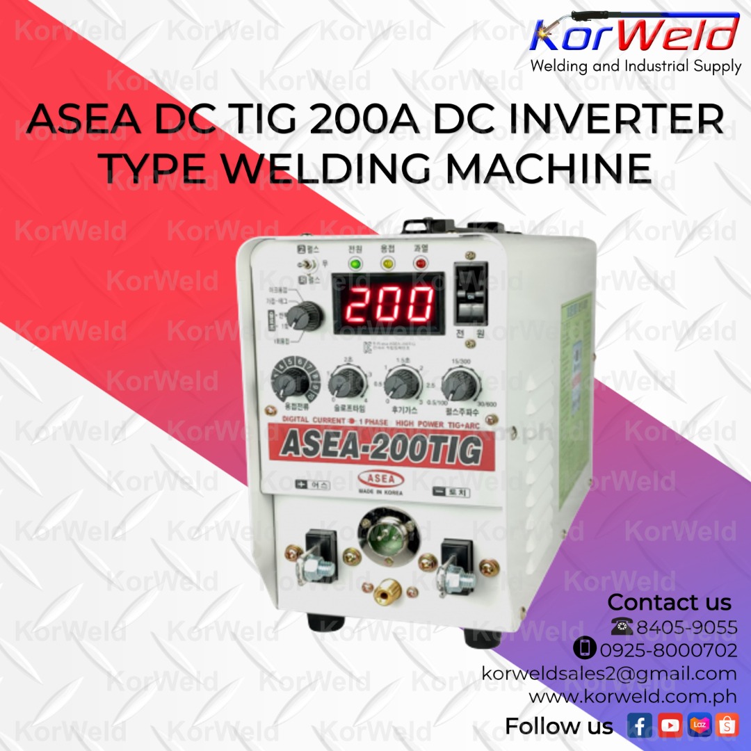 TIG Welding machine ASEA Inverter 200A, Commercial & Industrial ...