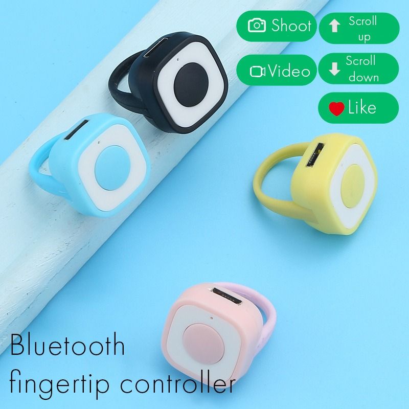 TikTok Bluetooth Controller Fingertip Ring Remote Control Small ...