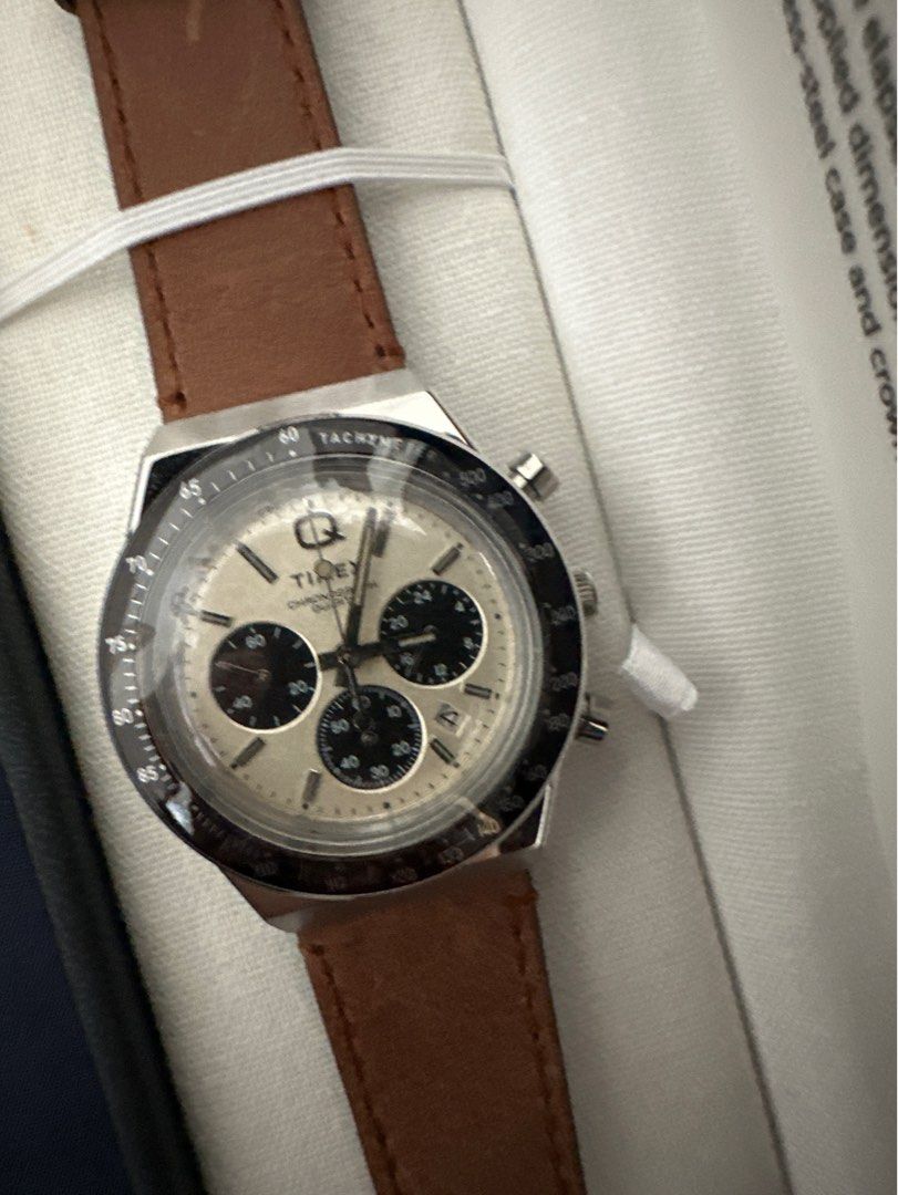 Timex q chronograph panda, Men's Fashion, Watches & Accessories ...