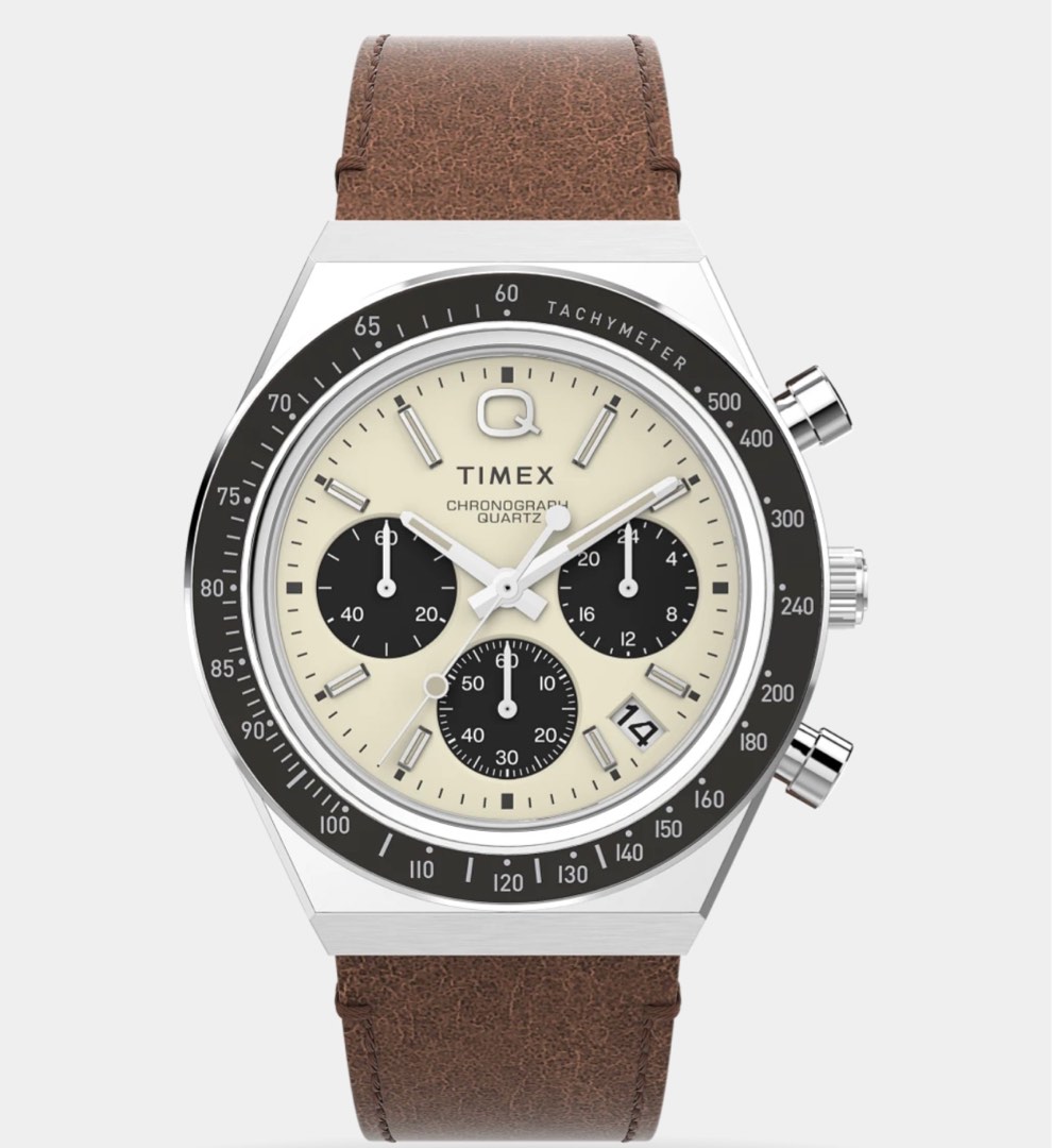 Timex q chronograph panda, Men's Fashion, Watches & Accessories ...