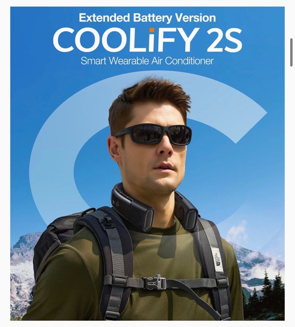 TORRAS COOLIFY 2S Neck Air Conditioner c/w Free USB Adapter worth $19. ...