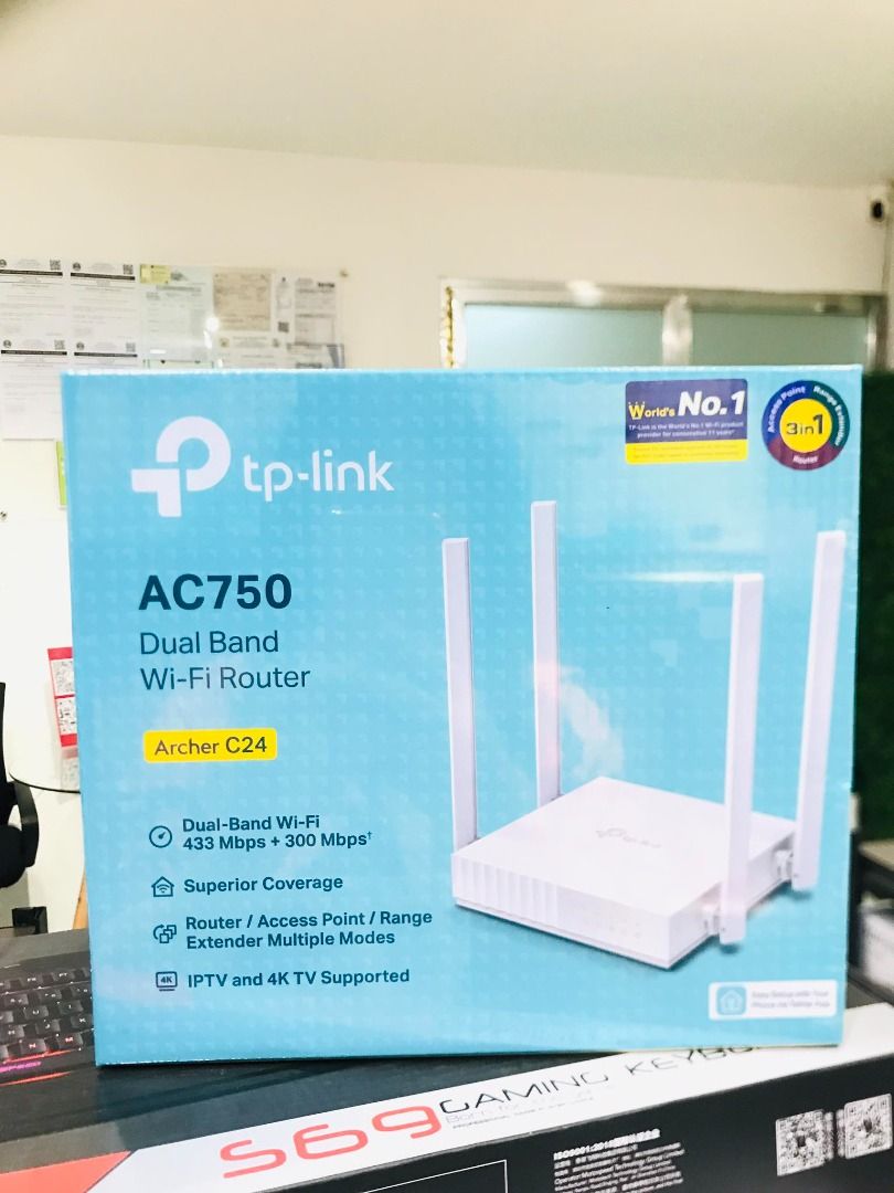 TP-Link Archer C24 AC750 Dual-Band Wireless WiFi Router | Access Point | Extender Repeater TP on ...