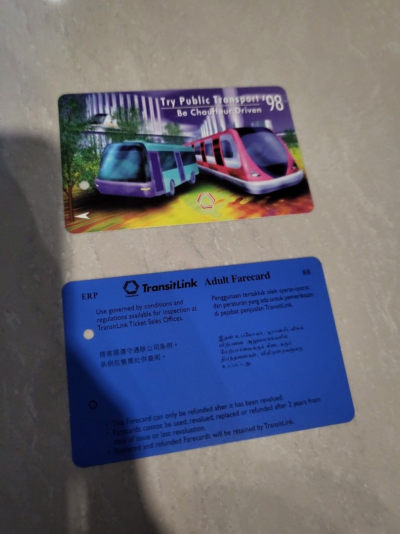Transitlink cards, Hobbies & Toys, Memorabilia & Collectibles, Vintage ...