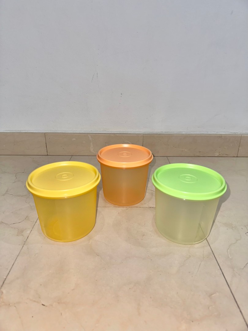 Tupperware Round Containers, Furniture & Home Living, Kitchenware ...