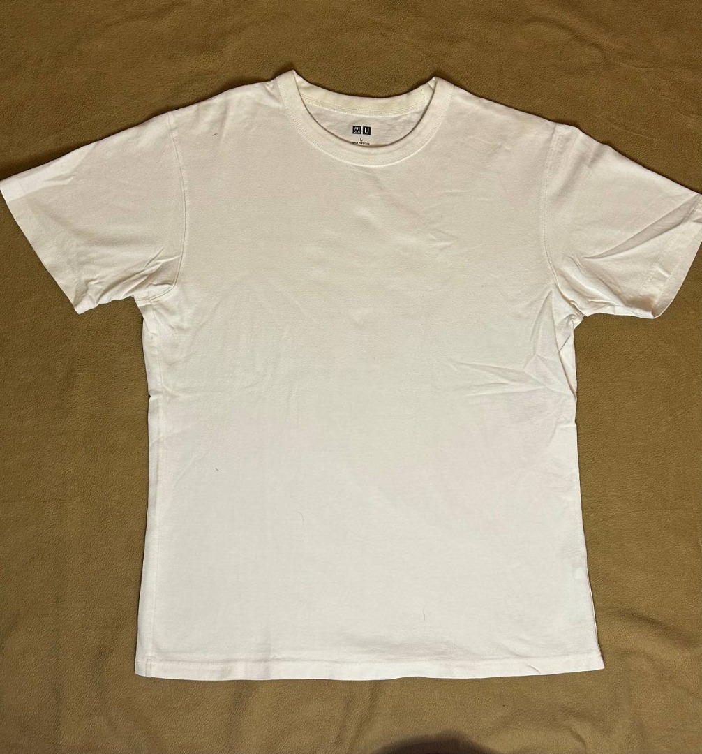 Uniqlo Plain White Shirt on Carousell