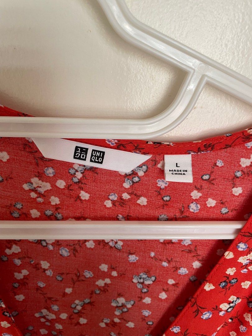 Uniqlo Red Dress on Carousell
