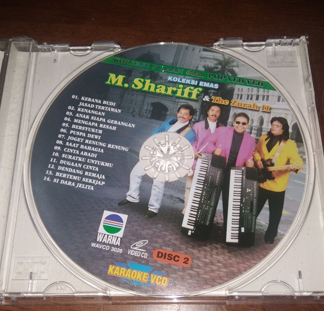 VCD karaoke M.Shariff ORI dari WARNA, Hobbies & Toys, Music & Media ...