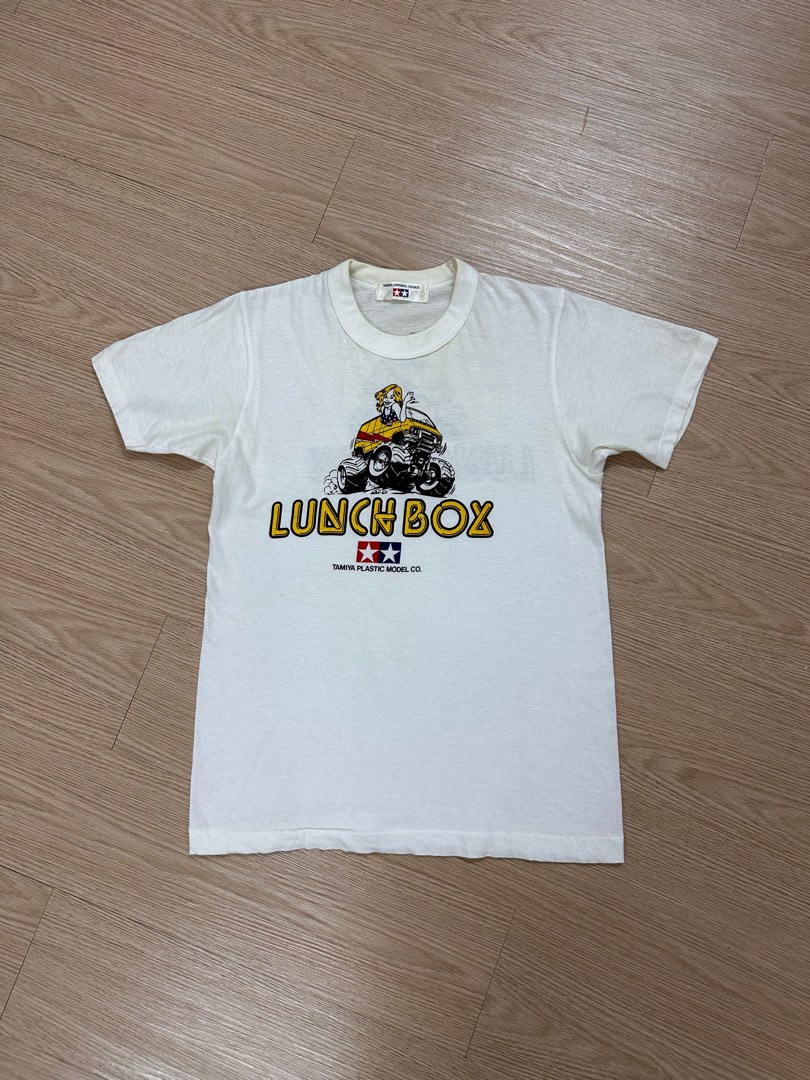 Very Rare Vintage Tamiya Plastic Model Co Lunch Box Tee, Men's Fashion ...