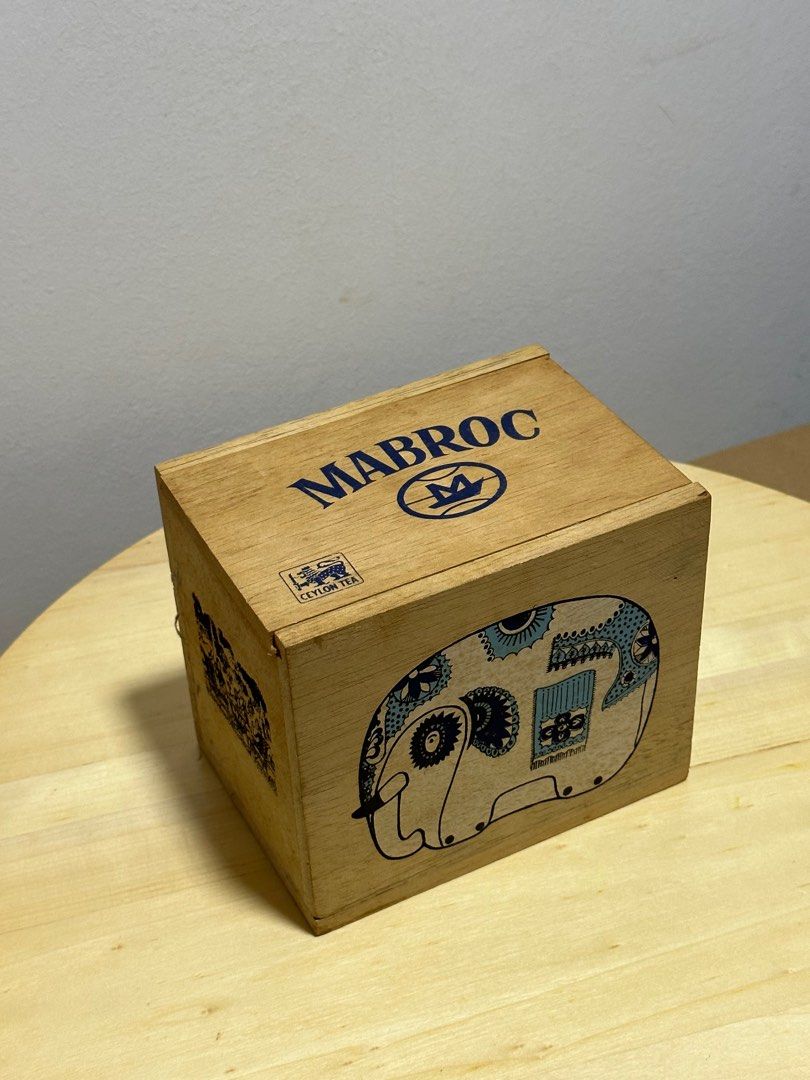 Vintage Mabroc Ceylon Tea Ceramic Elephant Tea Container, Furniture ...