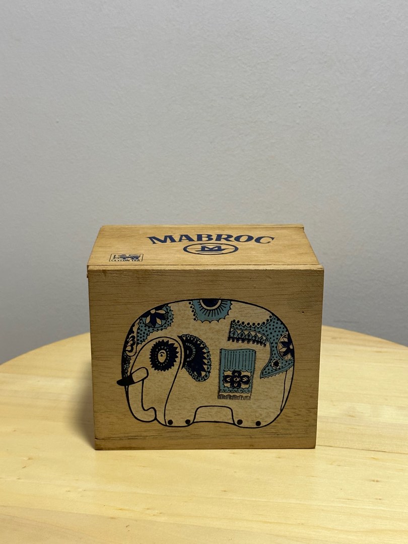 Vintage Mabroc Ceylon Tea Ceramic Elephant Tea Container, Furniture ...