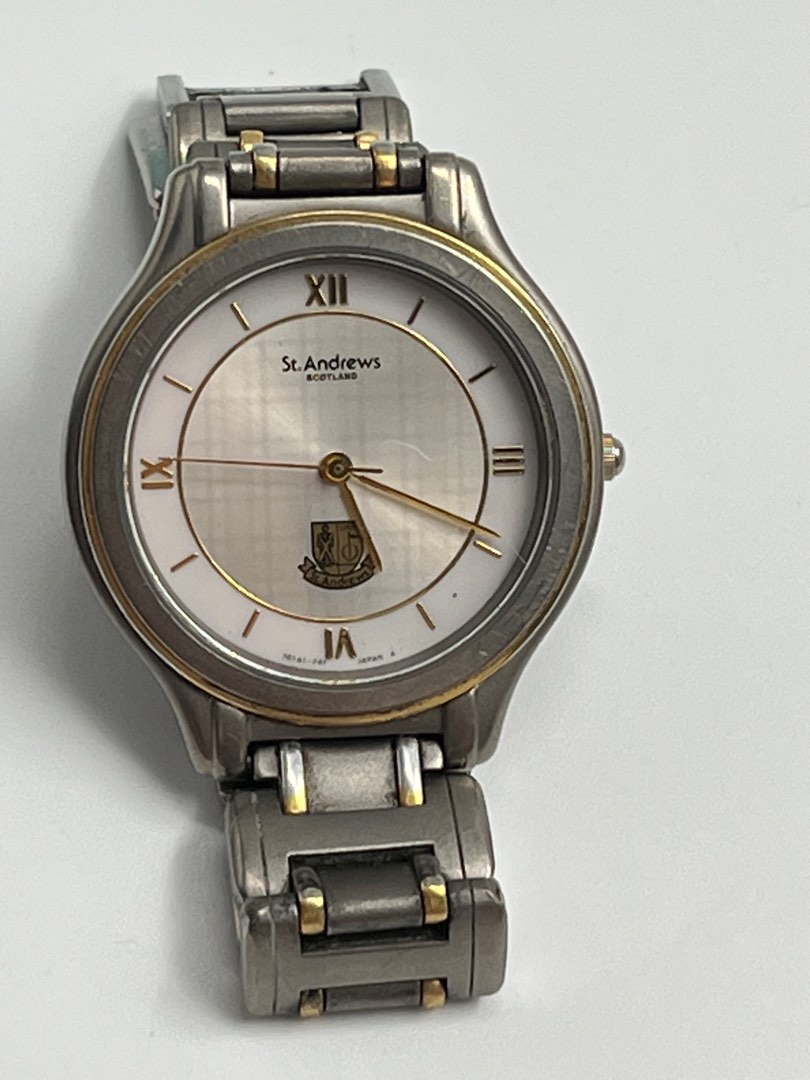 Vintage St. Andrews Links Titanium Golf Quartz Watch, Women's Fashion ...