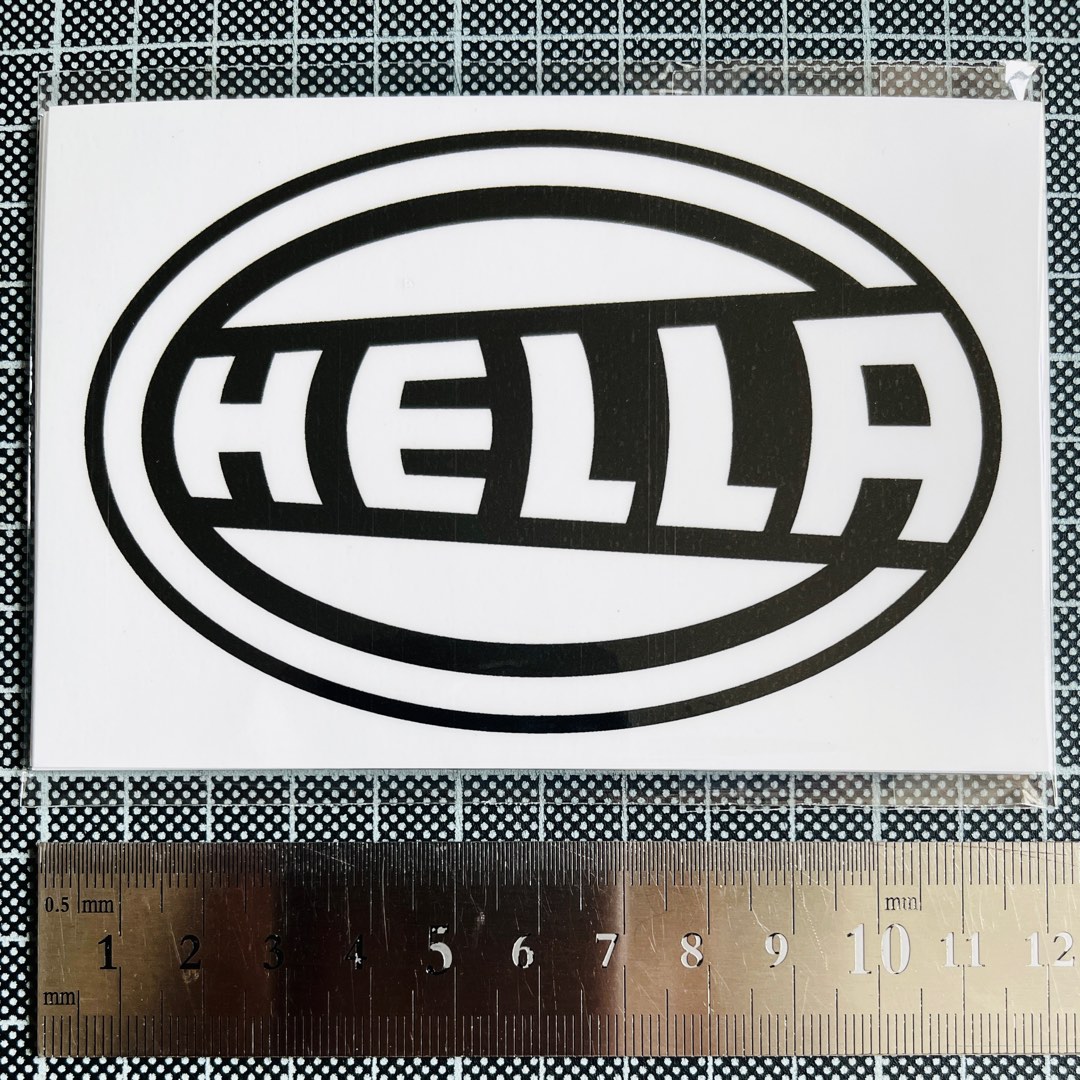 Waterproof stickers: HELLA . Abt 12 x 8 cm . Free Normal Mail, Hobbies ...
