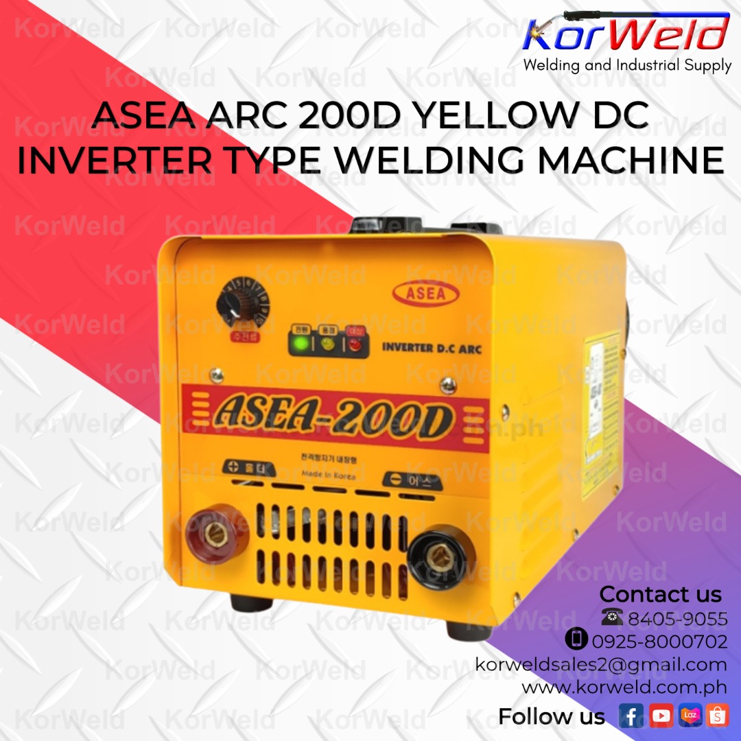 Welding machine ASEA DC ARC Inverter Analog 200D Yellow, Commercial ...