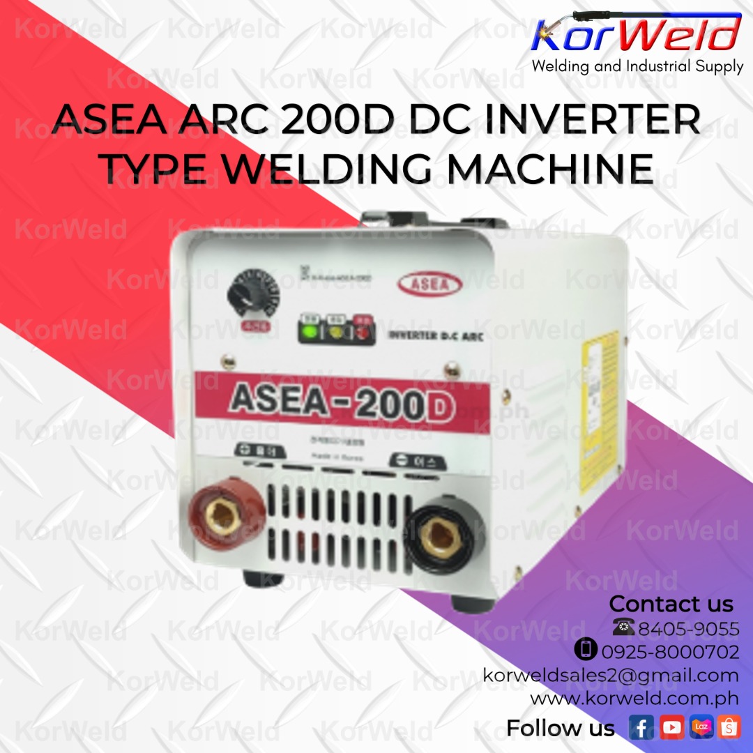 Welding machine ASEA Inverter DC ARC 200D Analog White on Carousell