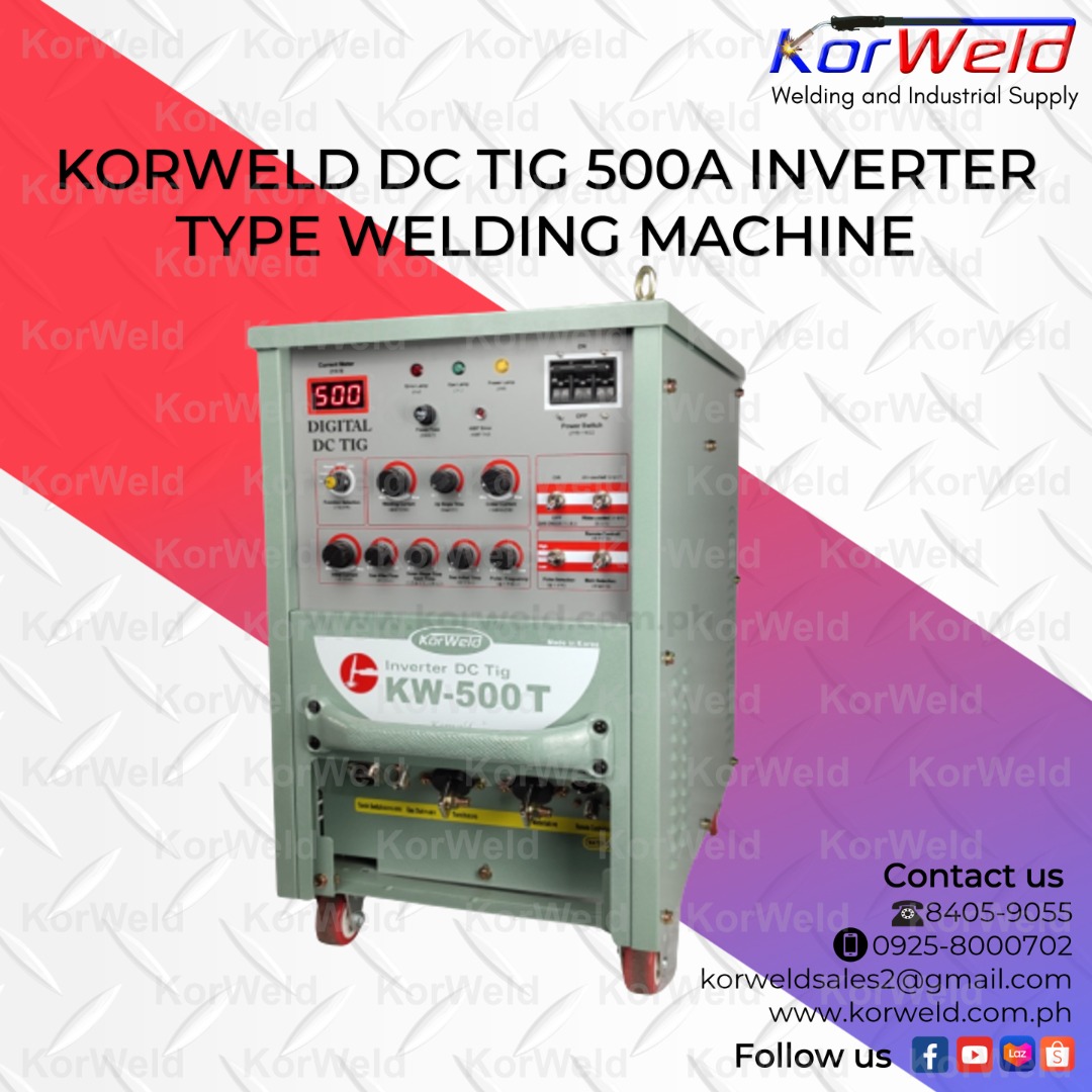Welding Machine Korweld DC TIG 500A Inverter Type, Commercial ...