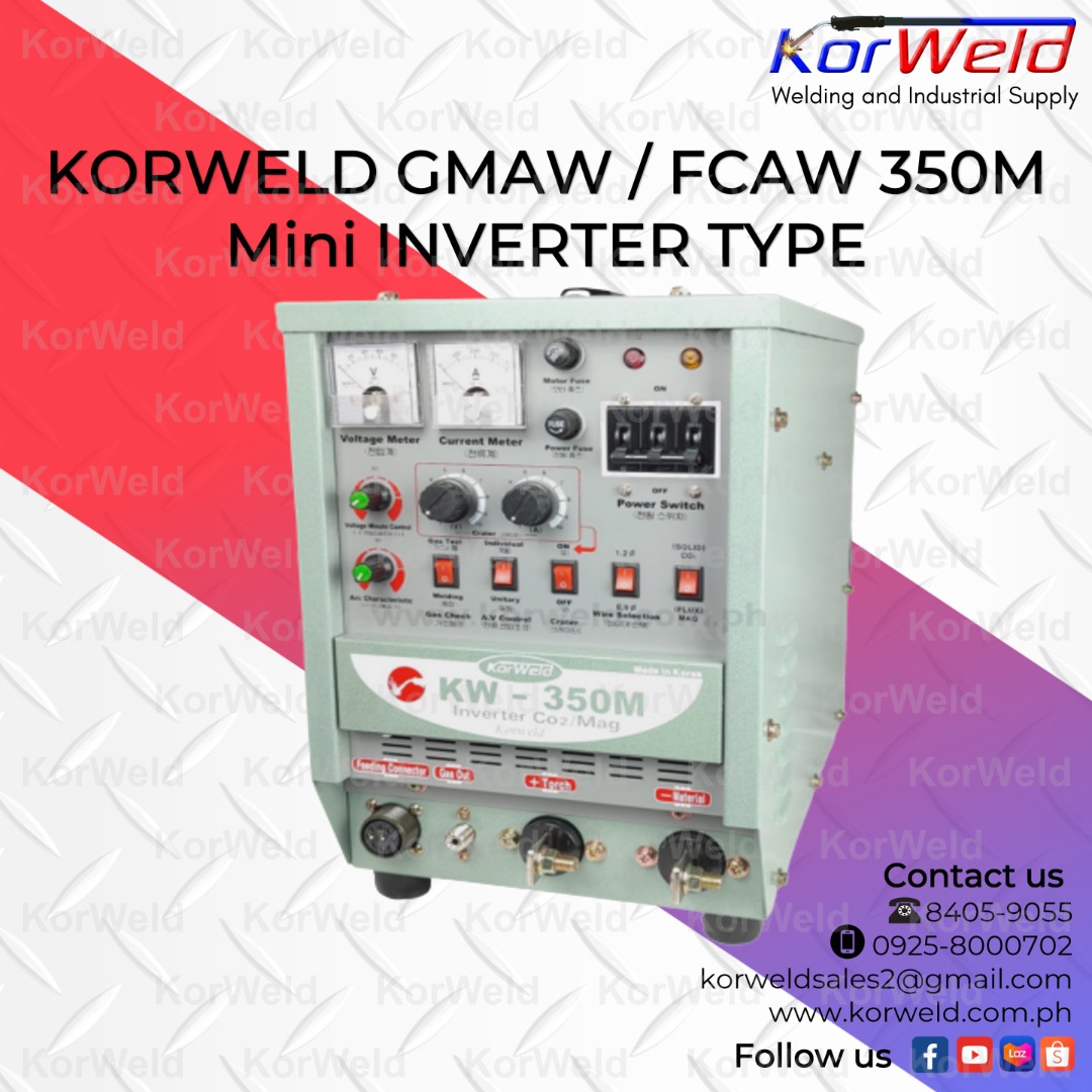 Welding Machine KW GMAW/FCAW Inverter Type 350A Mini on Carousell