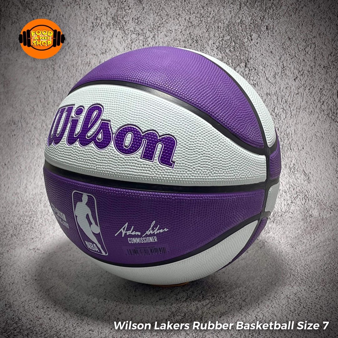 Wilson Lakers Rubber Basketball Size 7, Sports Equipment, Sports ...