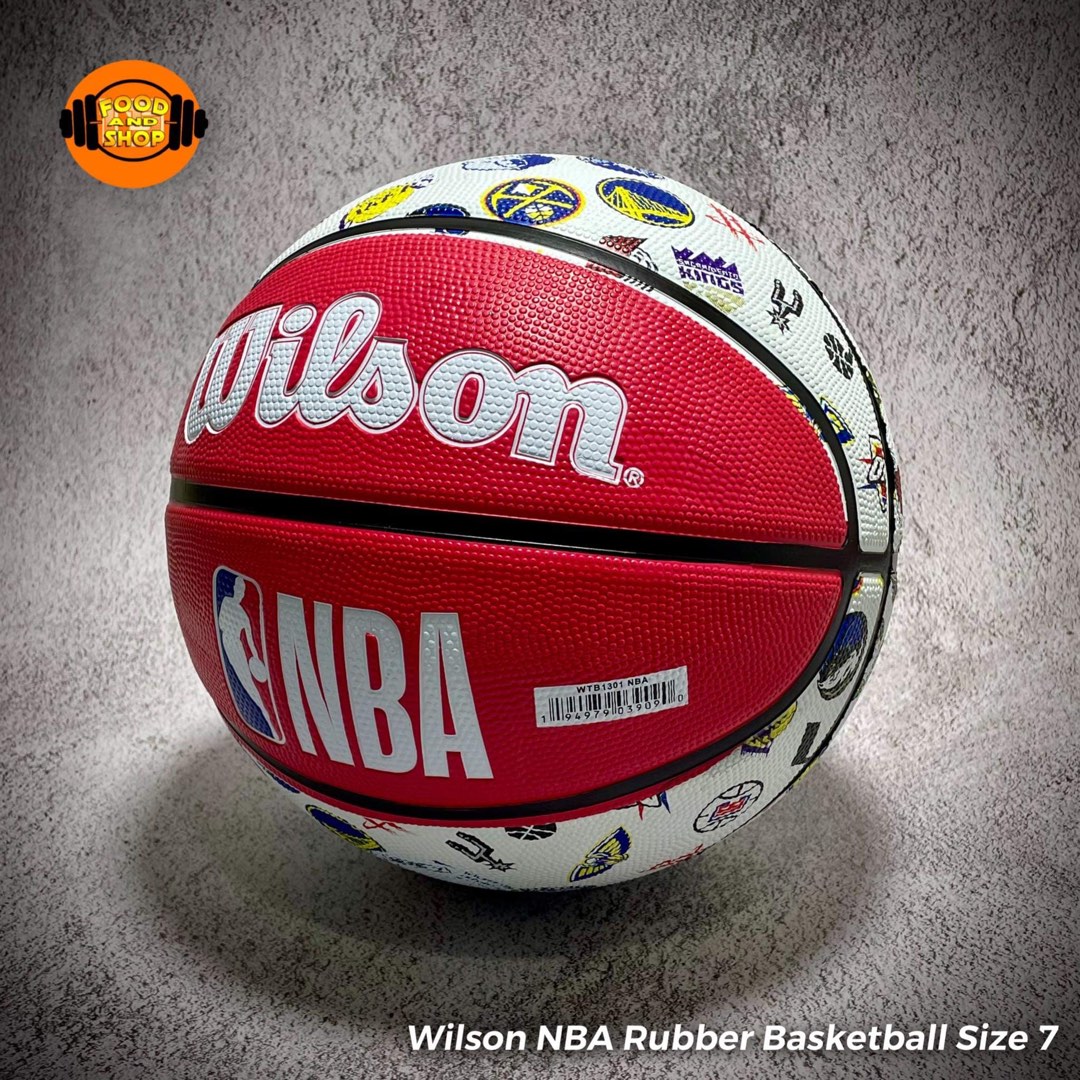 Wilson NBA Rubber Basketball Size 7, Sports Equipment, Sports & Games ...
