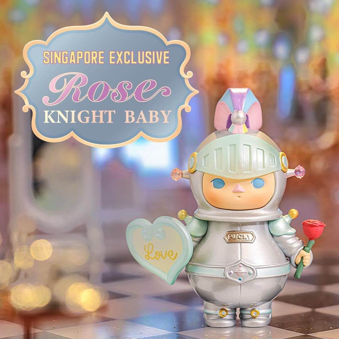 wts popmart rose knight baby - singapore limited edition blister pack ...