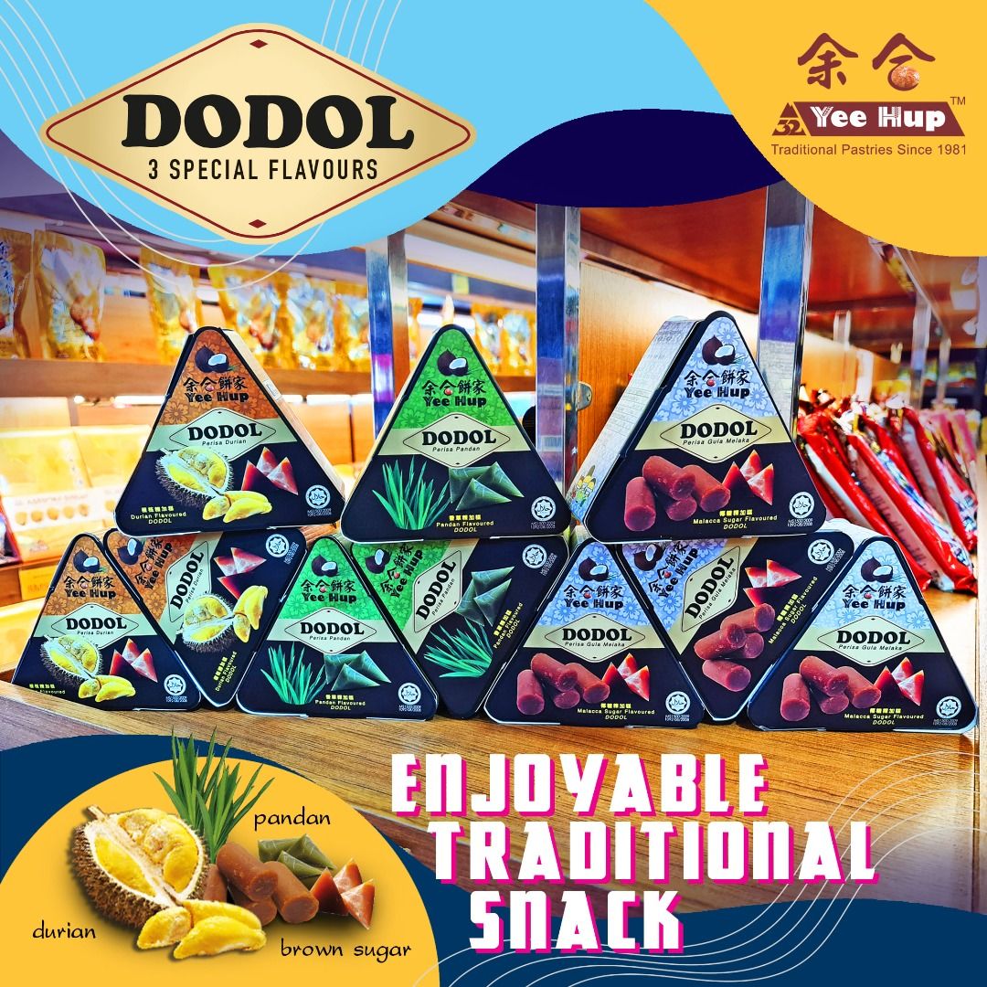Yee Hup Dodol Ipoh Famous Brand Variety Flavoured 180gm Halal Certified ...