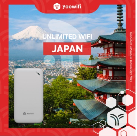 Yoowifi Japan Unlimited data Pocket Wifi hotspot Rental Travel Wifi Mobile hotspot PT0368 ...