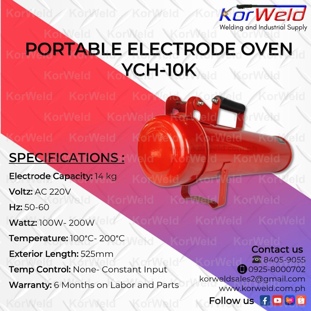 Yunchang portable electrode oven YCH-10K, Commercial & Industrial ...