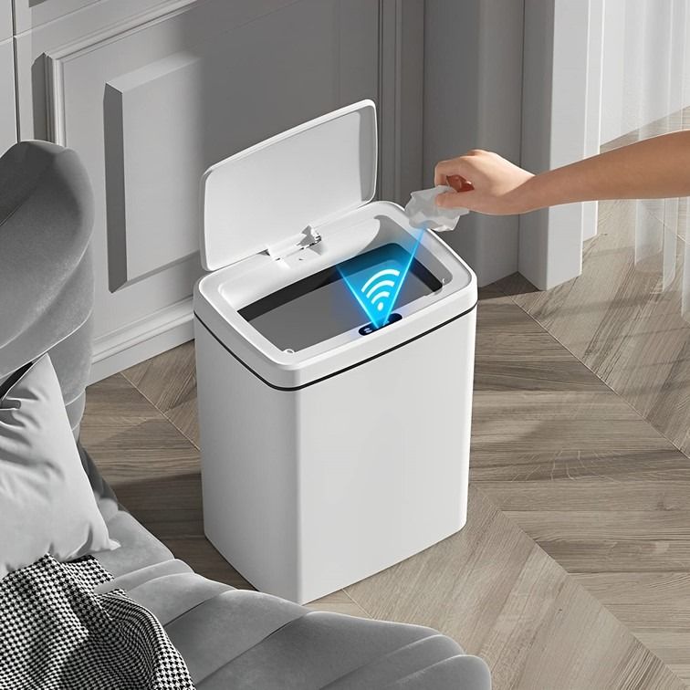 12L Automatic Sensor Dustbin Trash Can Induction Waste Bin Infrared ...