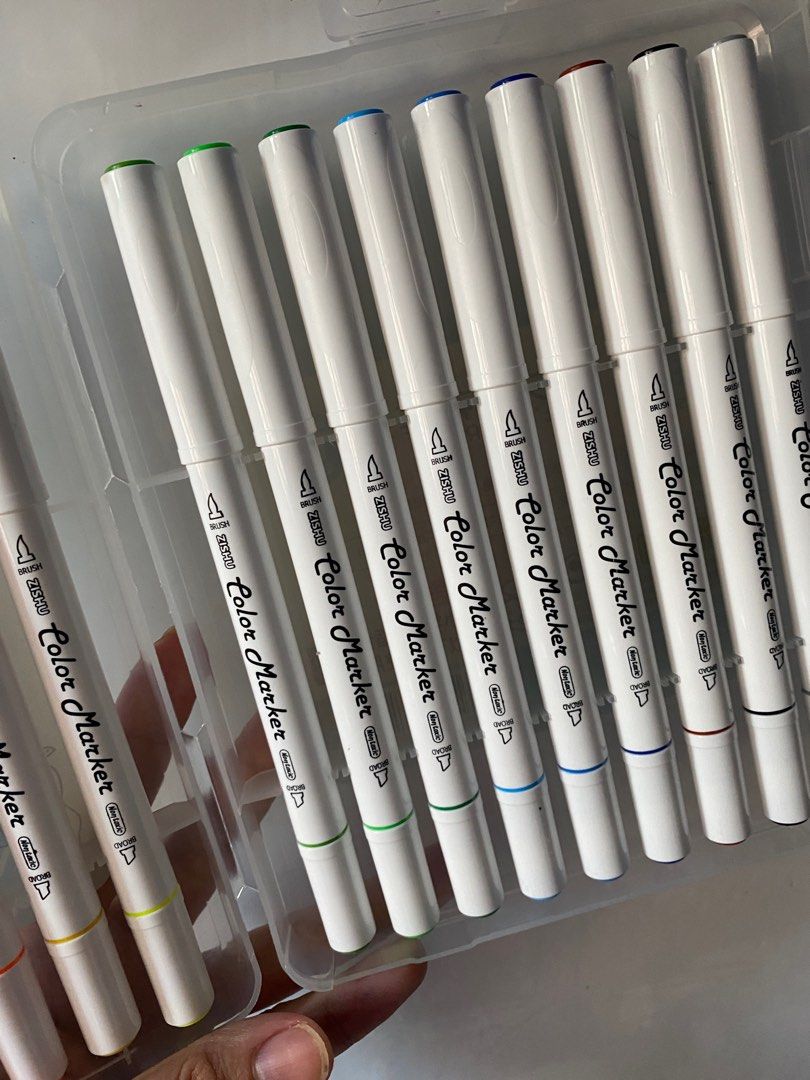 18 PCS DUAL COLOR MARKER on Carousell
