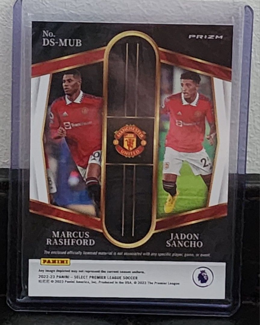 2022-2023 Select EPL Marcus Rashford & Jadon Sancho Duel Swatch ...