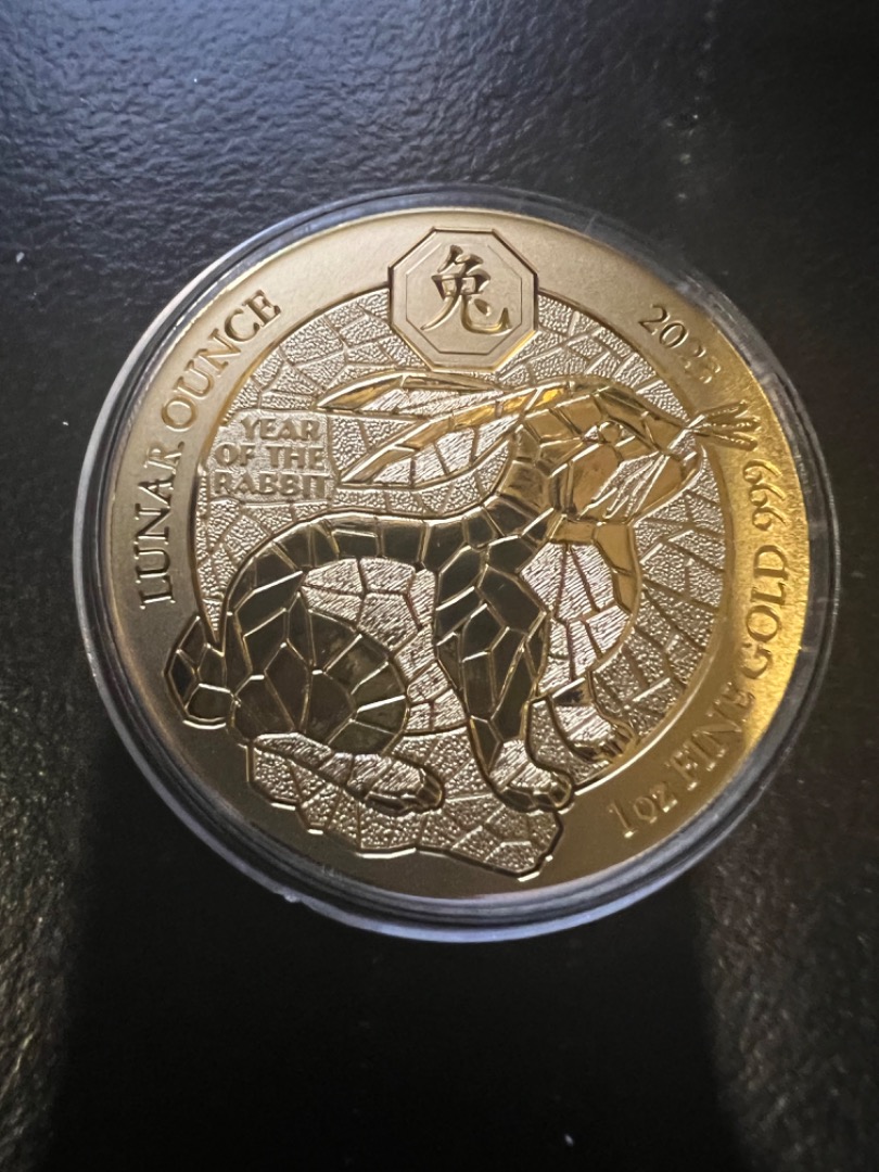 2023 gold coin Rabbit 1 oz. 40 mm, Hobbies & Toys, Memorabilia ...