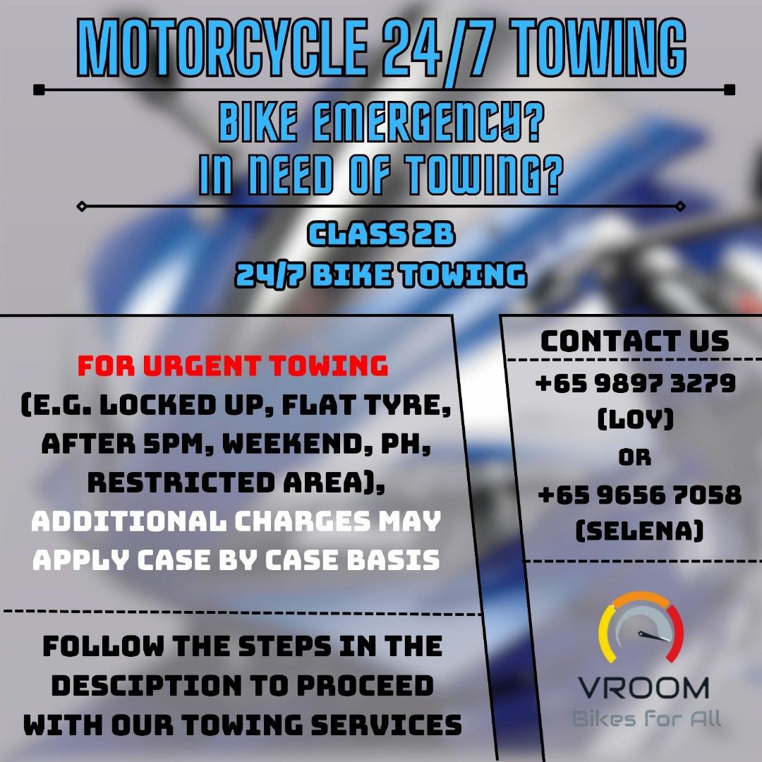 24/7 Class 2B Motorcycle Towing Service, Motorcycles, Motorcycles for ...