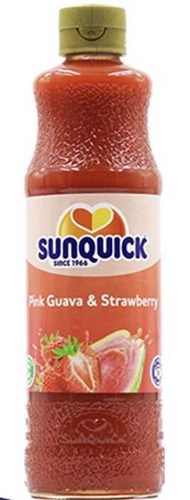 700mL Sunquick Pink Guava & Strawberry Juice Concentrate on Carousell